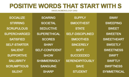 620+ Positive Words That Start With S – Happy & Beautiful S Words ...