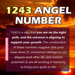 Angel Number 1243 Spiritual Meaning (Twin Flame, Money, Love) | Angel ...